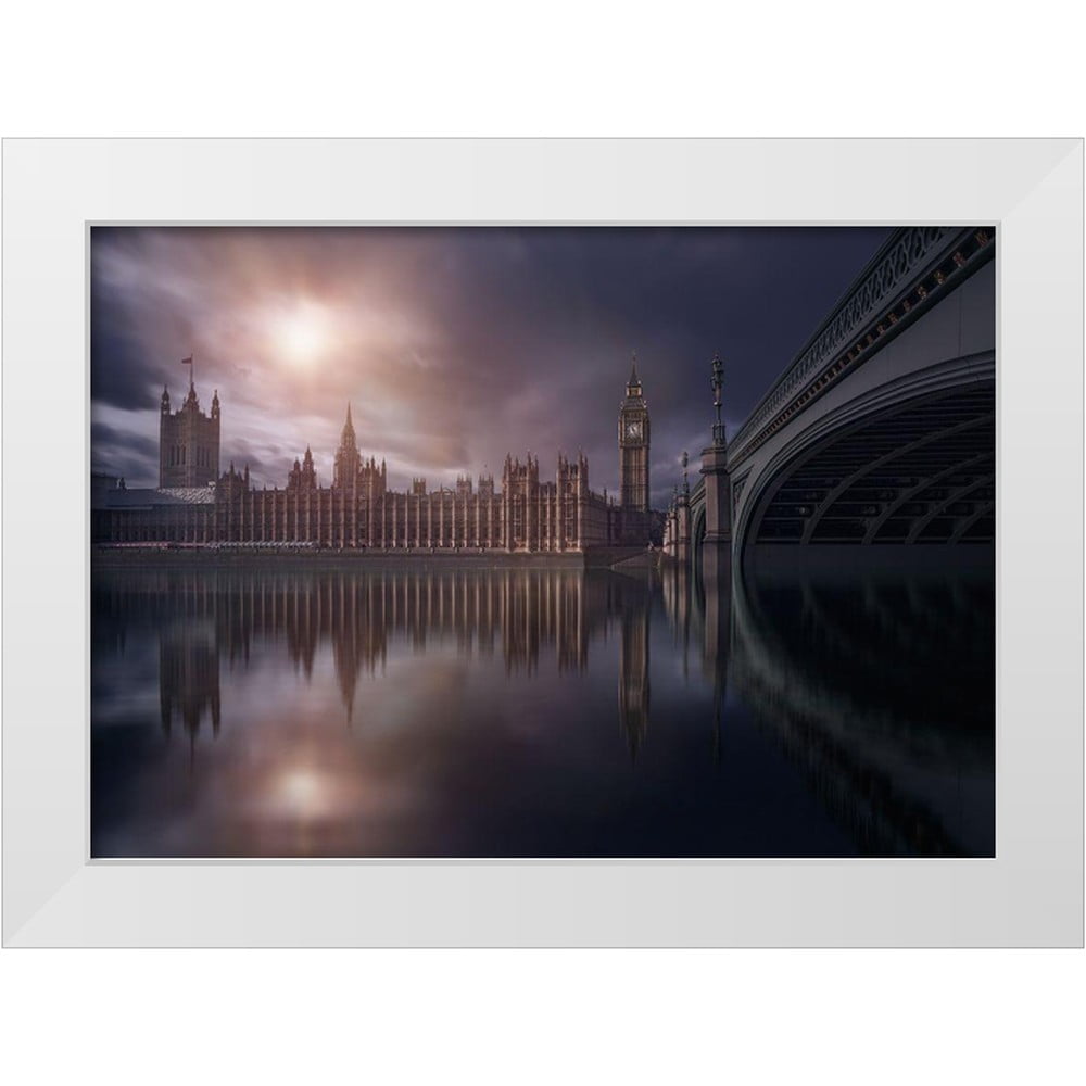 Ferrero, Ivan 18x14 White Modern Wood Framed Museum Art Print Titled ...