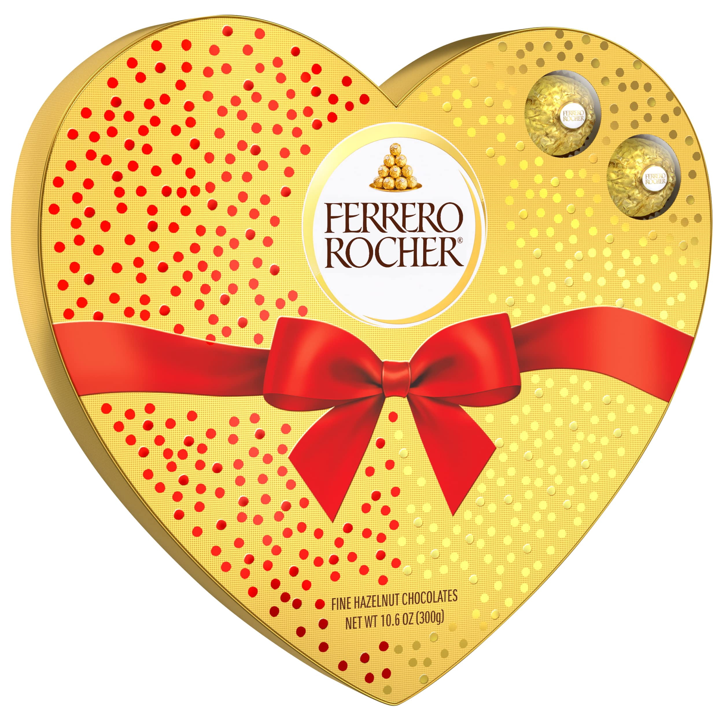 Ferrero Rocher, 24 Count, Premium Milk Chocolate Hazelnut, Valentine's ...