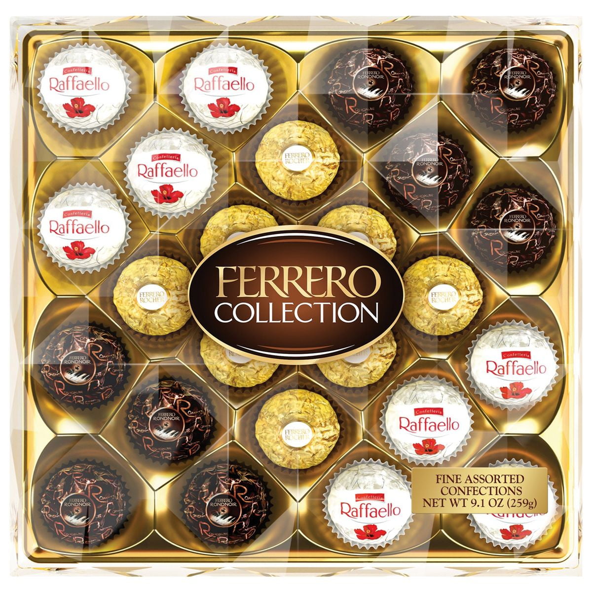 Ferrero Rocher Collection Assorted Candy Chocolates Variety Pack - 9 ...