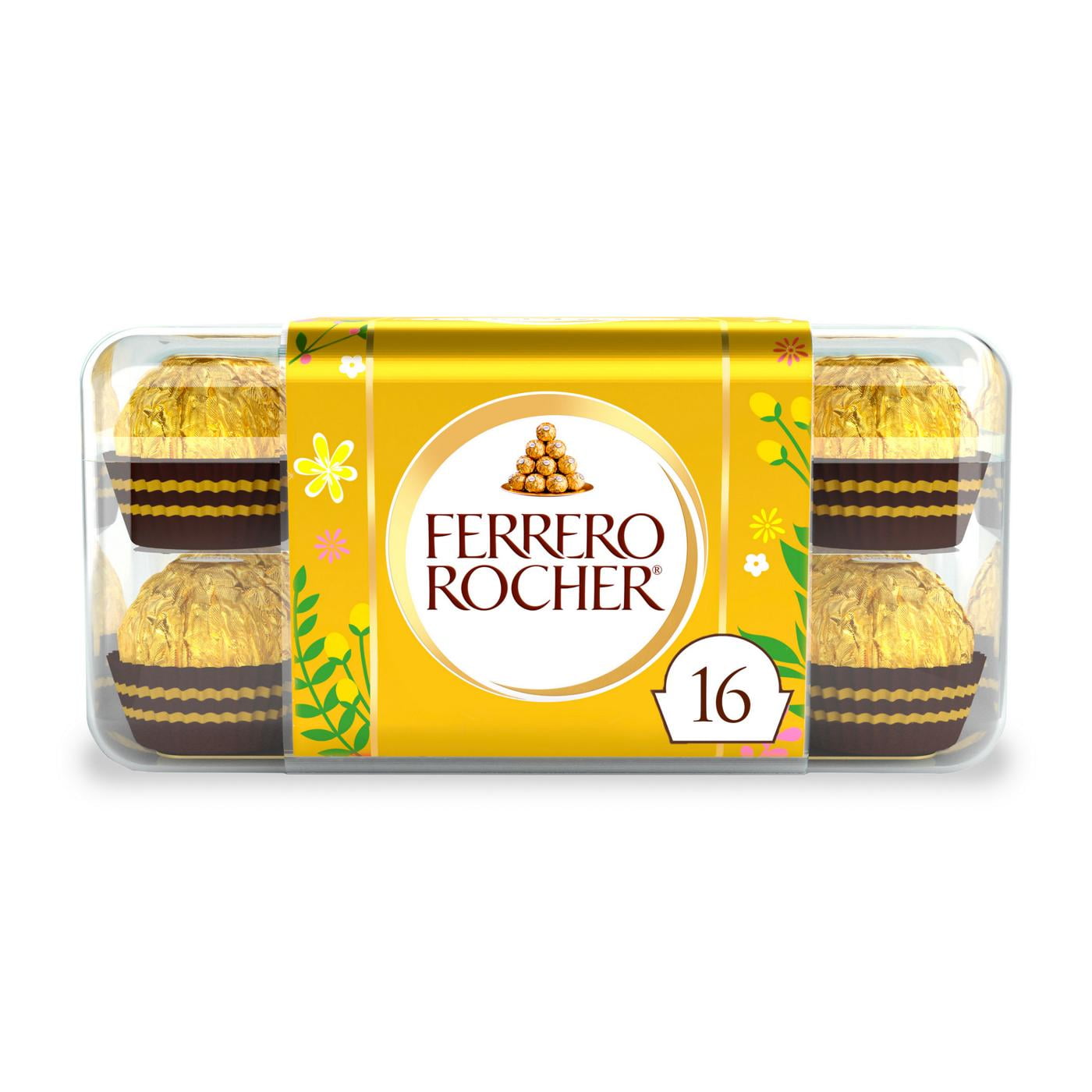 Ferrero Rocher Fine Hazelnut Chocolates Easter Gift Box, 16 pc - 7.2 oz ...