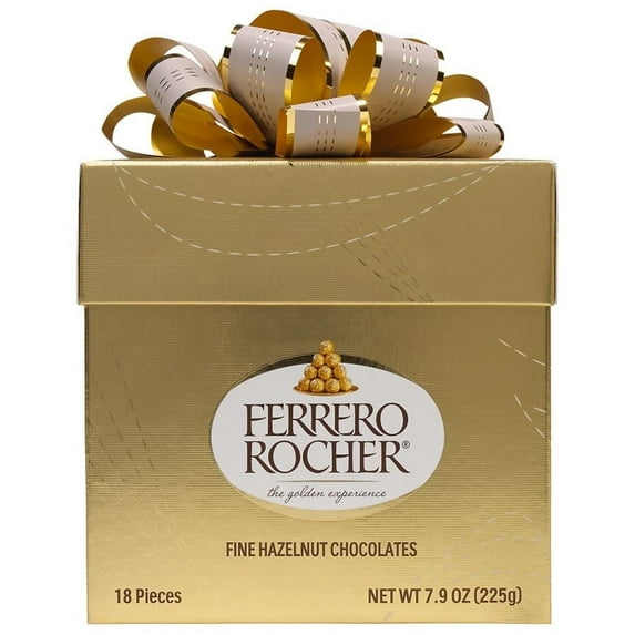 Ferrero Rocher Gift Box Hazelnut, 18 Piece7.9oz - Walmart.com