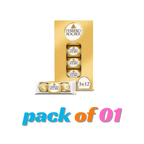 Ferrero Rocher Gourmet Hazelnut Chocolates, 1.3 oz, 12 Pack – Premium ...