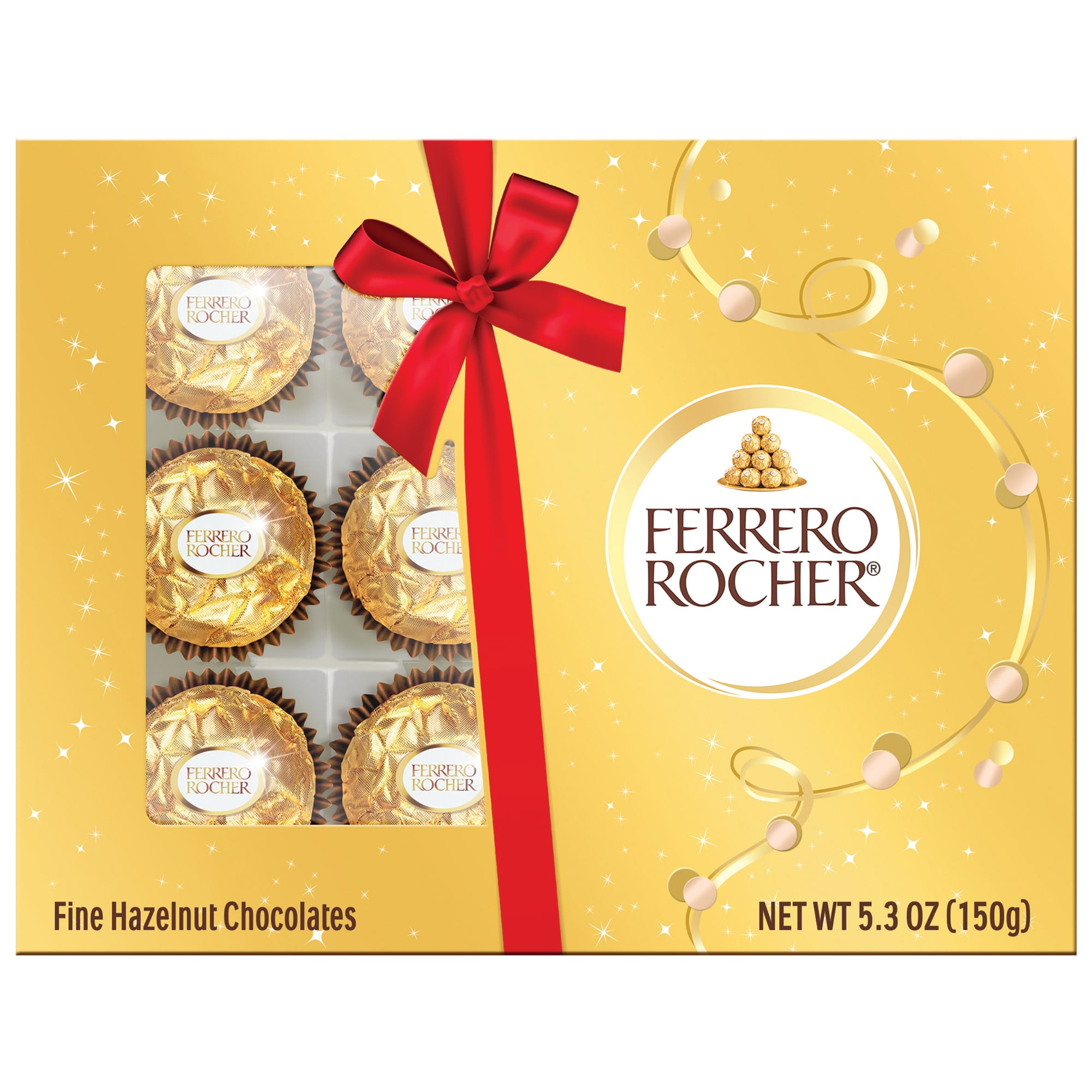 (2 pack) Ferrero Rocher, 12 Count, Premium Gourmet Milk Chocolate ...