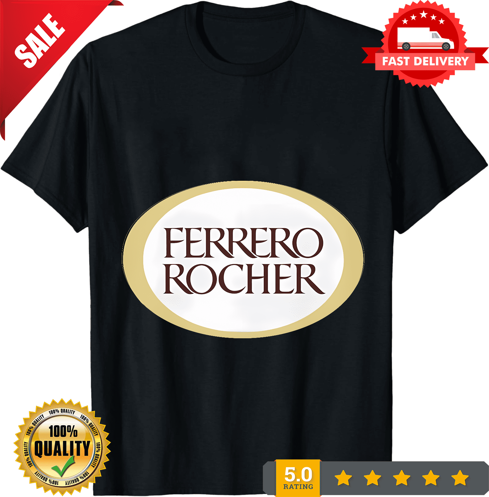 Ferrero Rocher Logo Unisex T-Shirt, LIMITED EDITION-TH73441 - Walmart.com