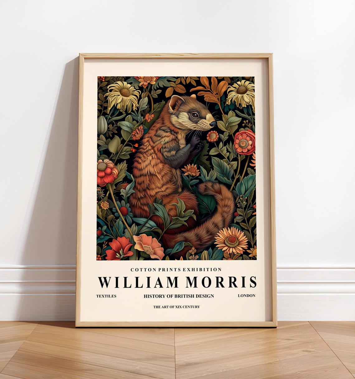 Ferret Poster, William Morris Print, Mid Century Exhibition Poster ...