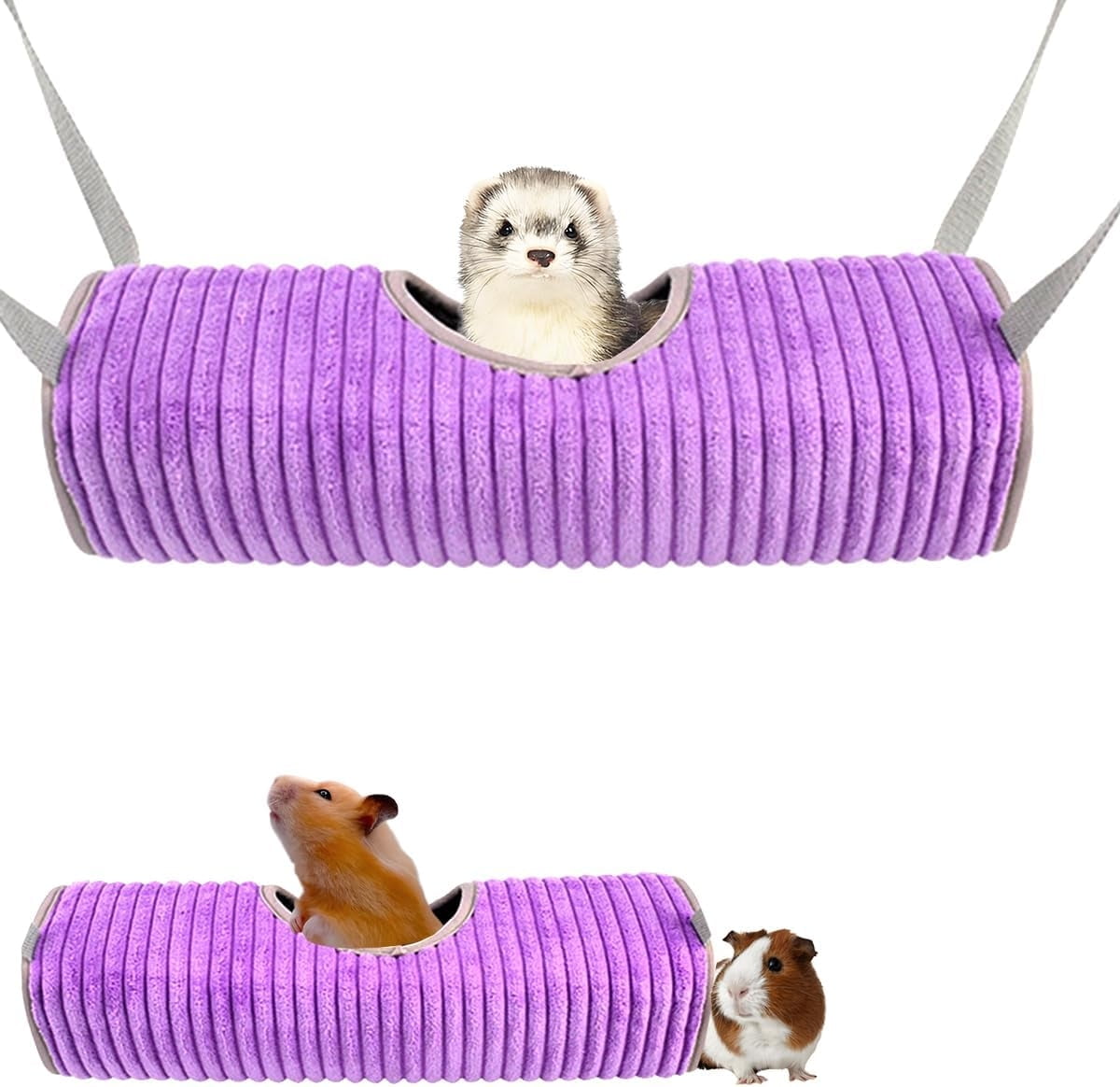 Ferret Rat Hammock Hamster Hanging Tunnels Tubes for Cage - Soft Guinea ...