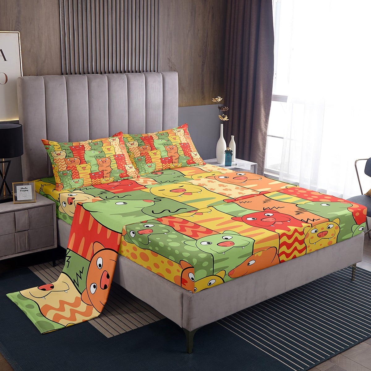 Ferret Sheet Set Minks Weasel Animal Sheets Kawaii Wild Animals Bed ...