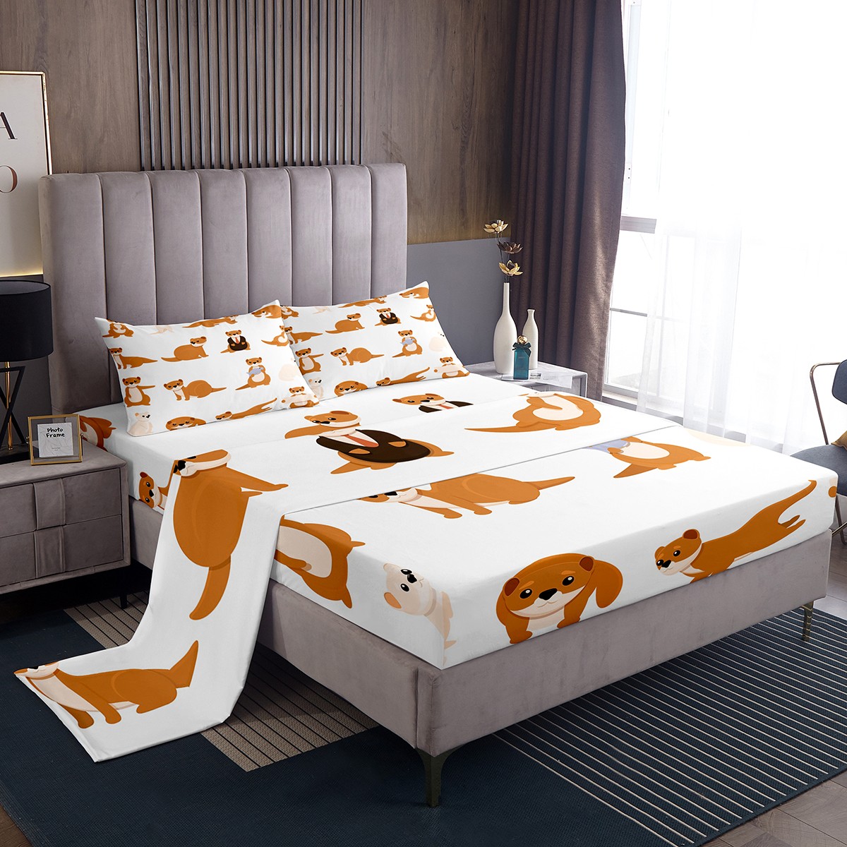 Ferret Sheet Set Minks Weasel Animal Sheets Kawaii Wild Animals Bed ...