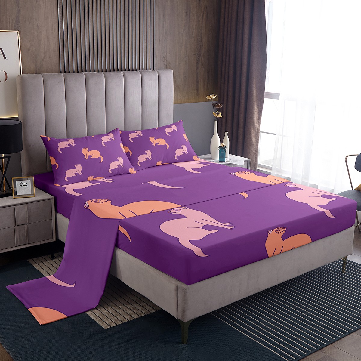 Ferret Sheet Set Minks Weasel Animal Sheets Kawaii Wild Animals Bed ...