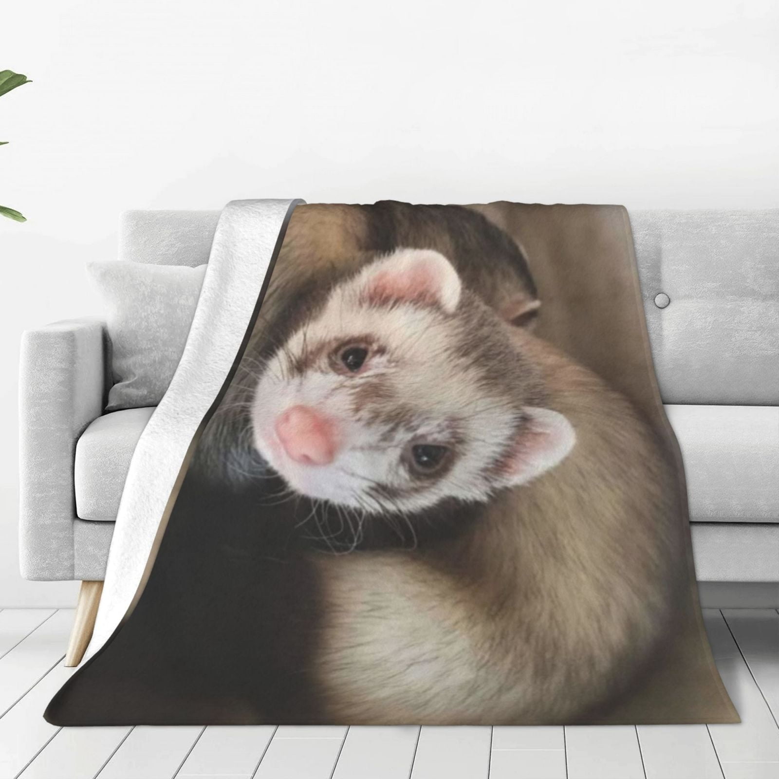 Ferret Throw Blanket Super Soft Warm Plush Blankets And Throws