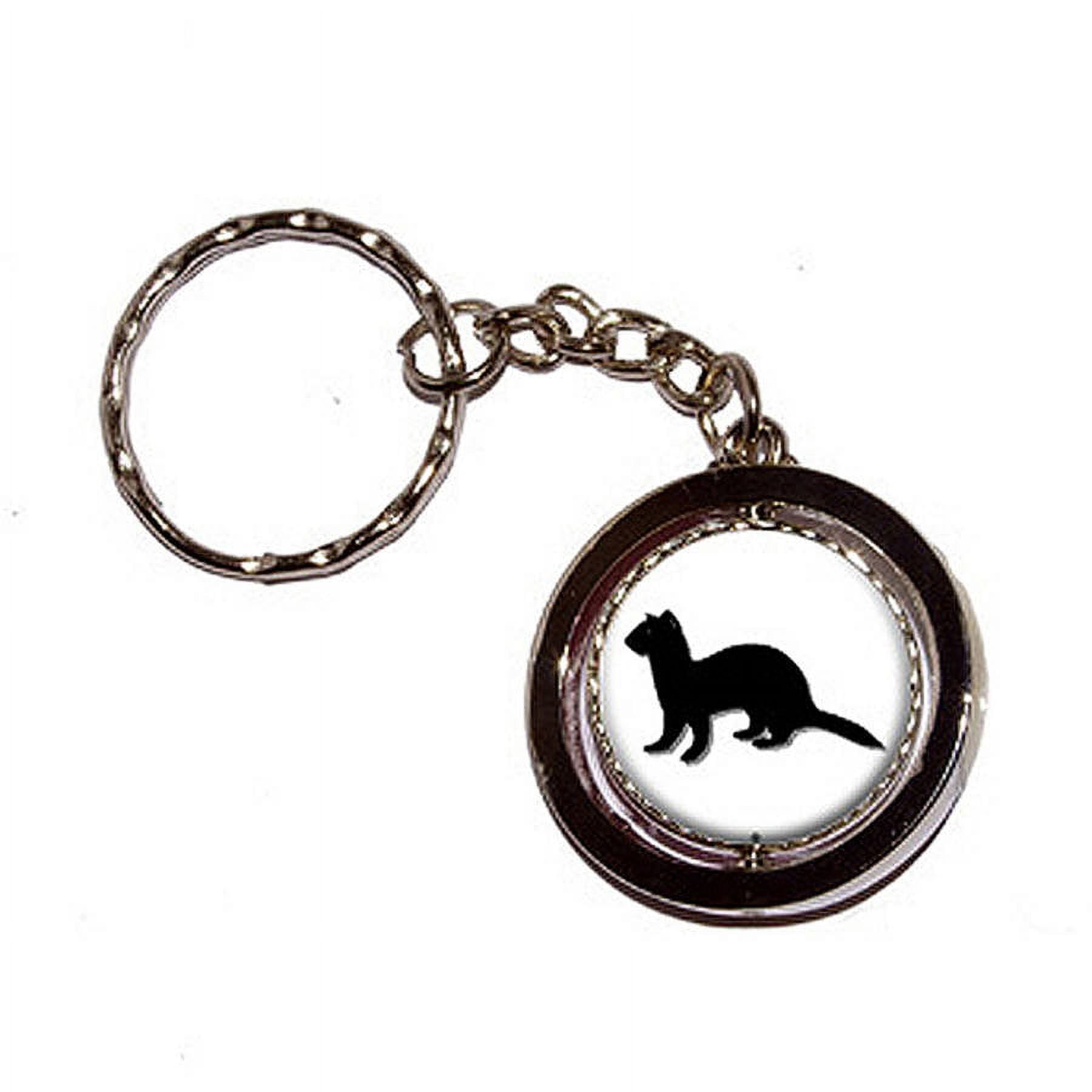 Ferret Weasel Key Chain Keychain Ring - Walmart.com