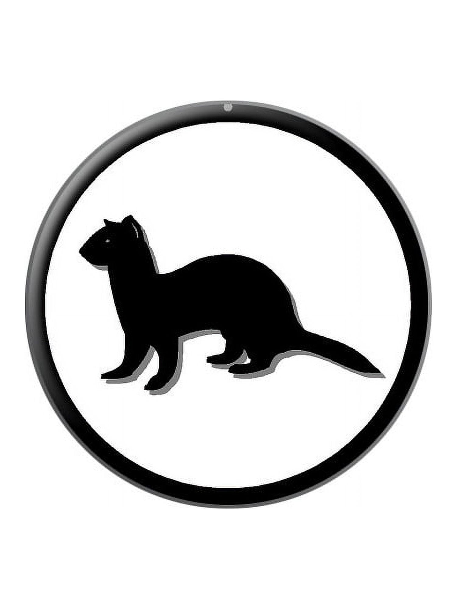 Ferret - Weasel Lapel Hat Pin Tie Tack Small Round - Walmart.com