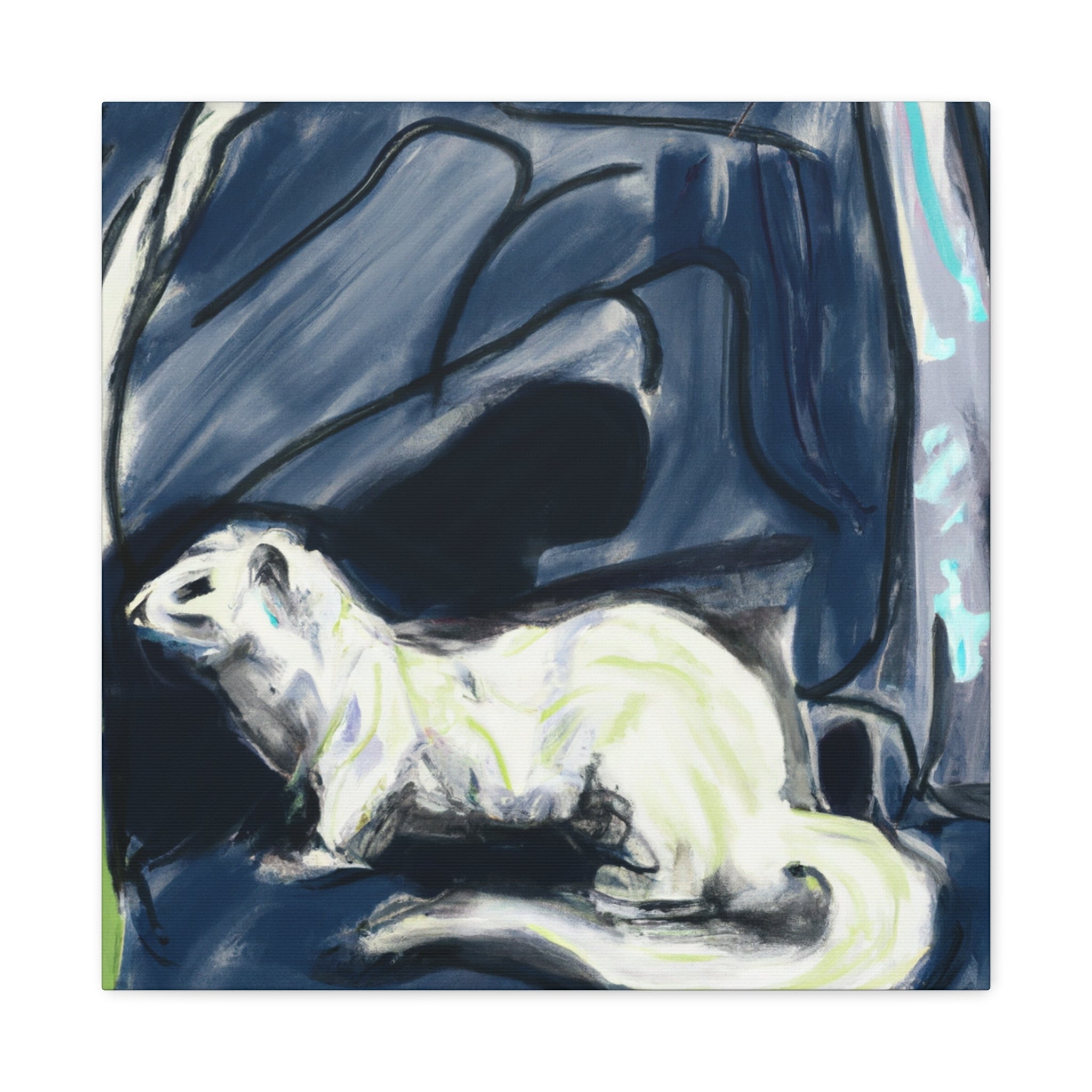 Ferrets in Nature Scene - Canvas - Walmart.com