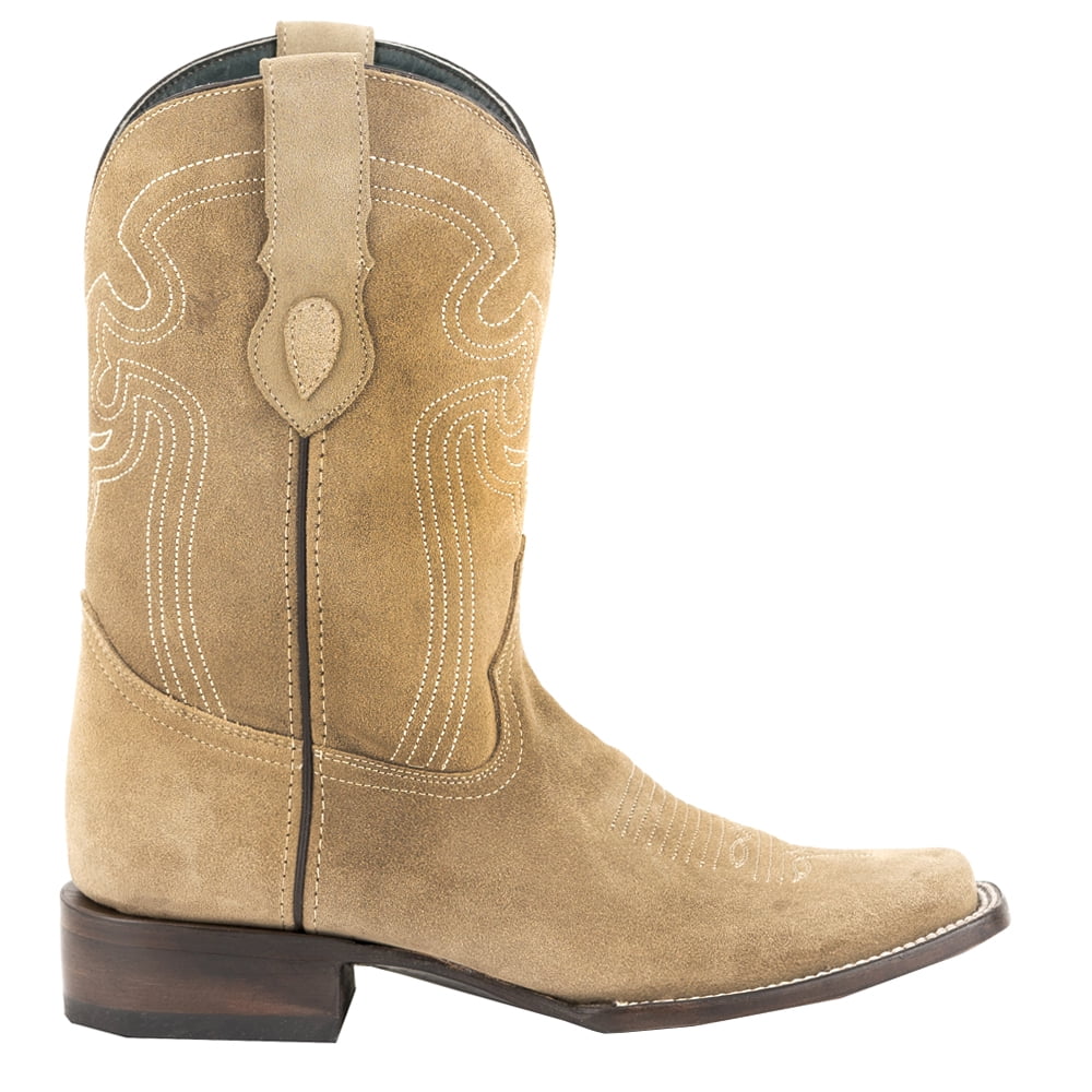 Ferrini Mens Roughrider Narrow Square Toe Cowboy Boots Shoes - Walmart.com