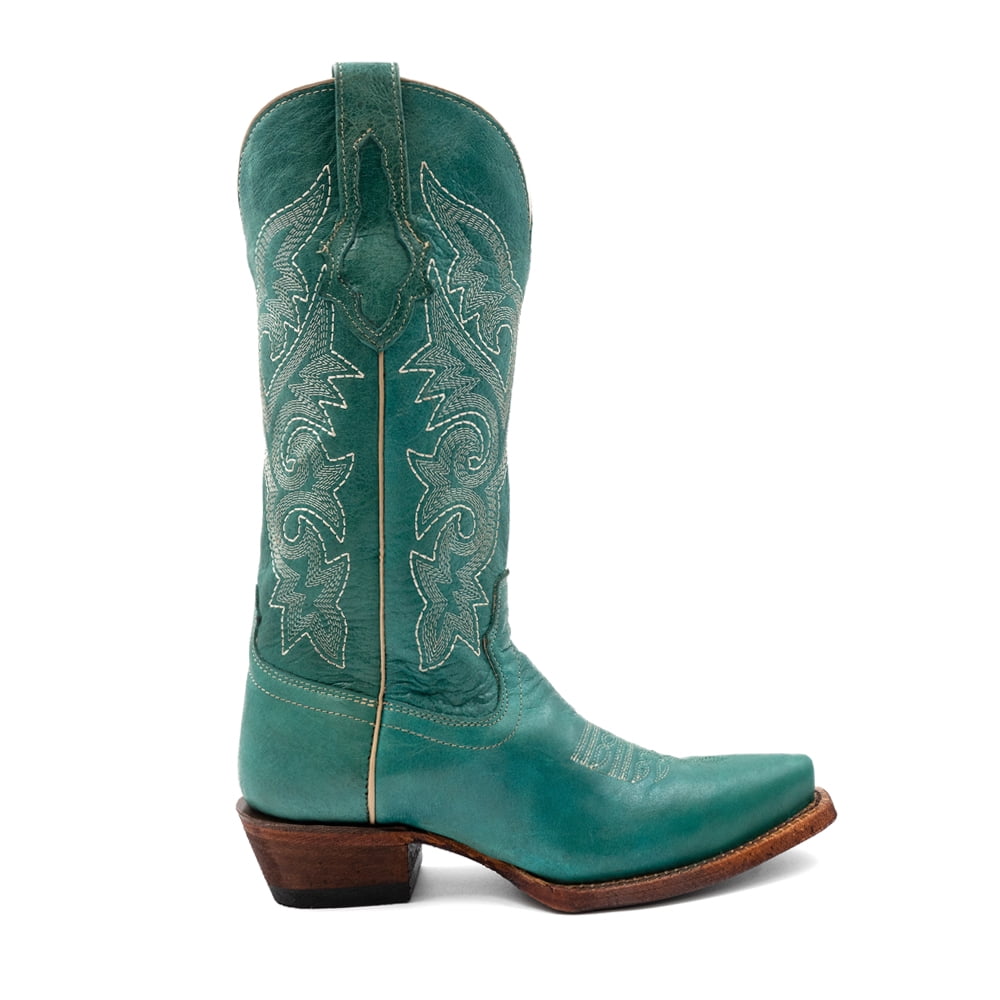Ferrini Womens Mae Embroidered Snip Toe Cowboy Mid Calf Boots - Walmart.com