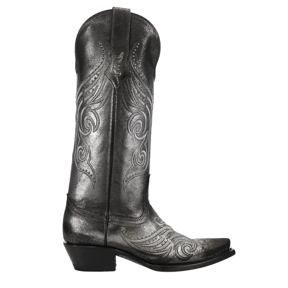 Ferrini Womens Masquerade Metallic Studded Snip Toe Cowboy Tall Boots ...