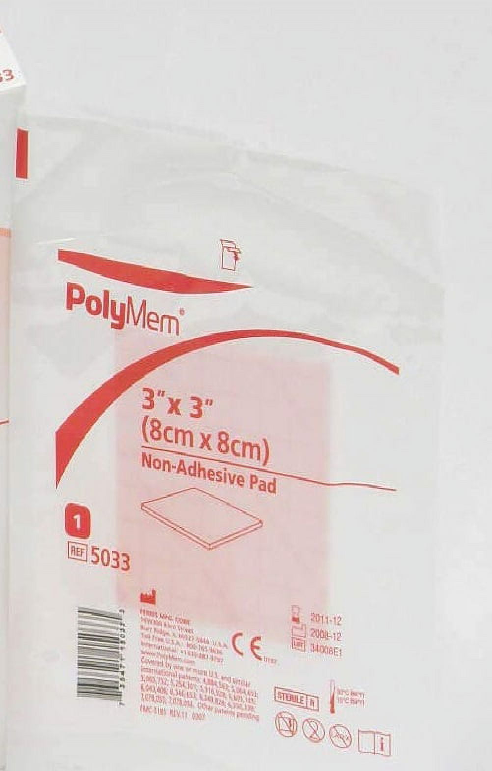Ferris 5033 Polymem Wound Care Dressing 3 in. x 3 in. (Each) - Walmart.com