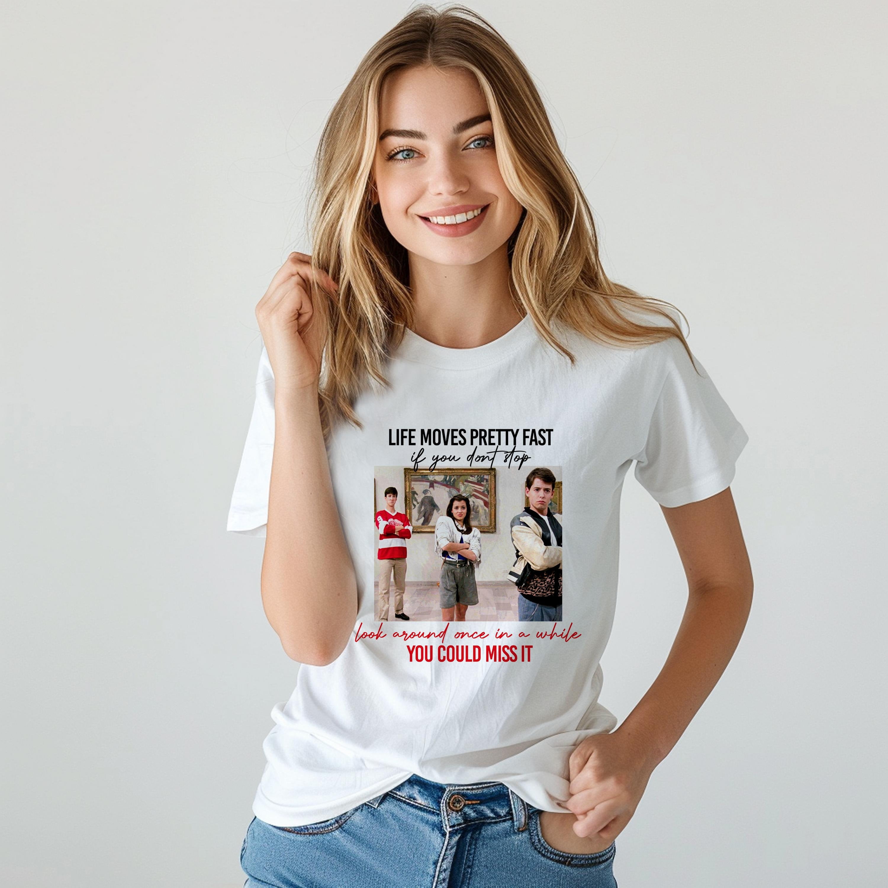 Ferris Buellers Day Off - Cult Classic T-Shirt Graphic Tee Ferris ...