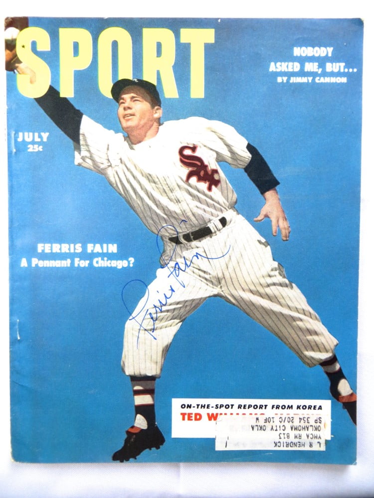 Ferris Fain Signed Autographed Magazine SPORT 1953 White Sox JSA ...