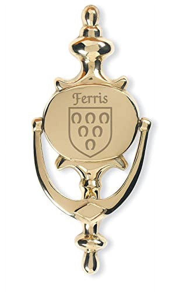Ferris Irish Coat of Arms Brass Door Knocker - Walmart.com