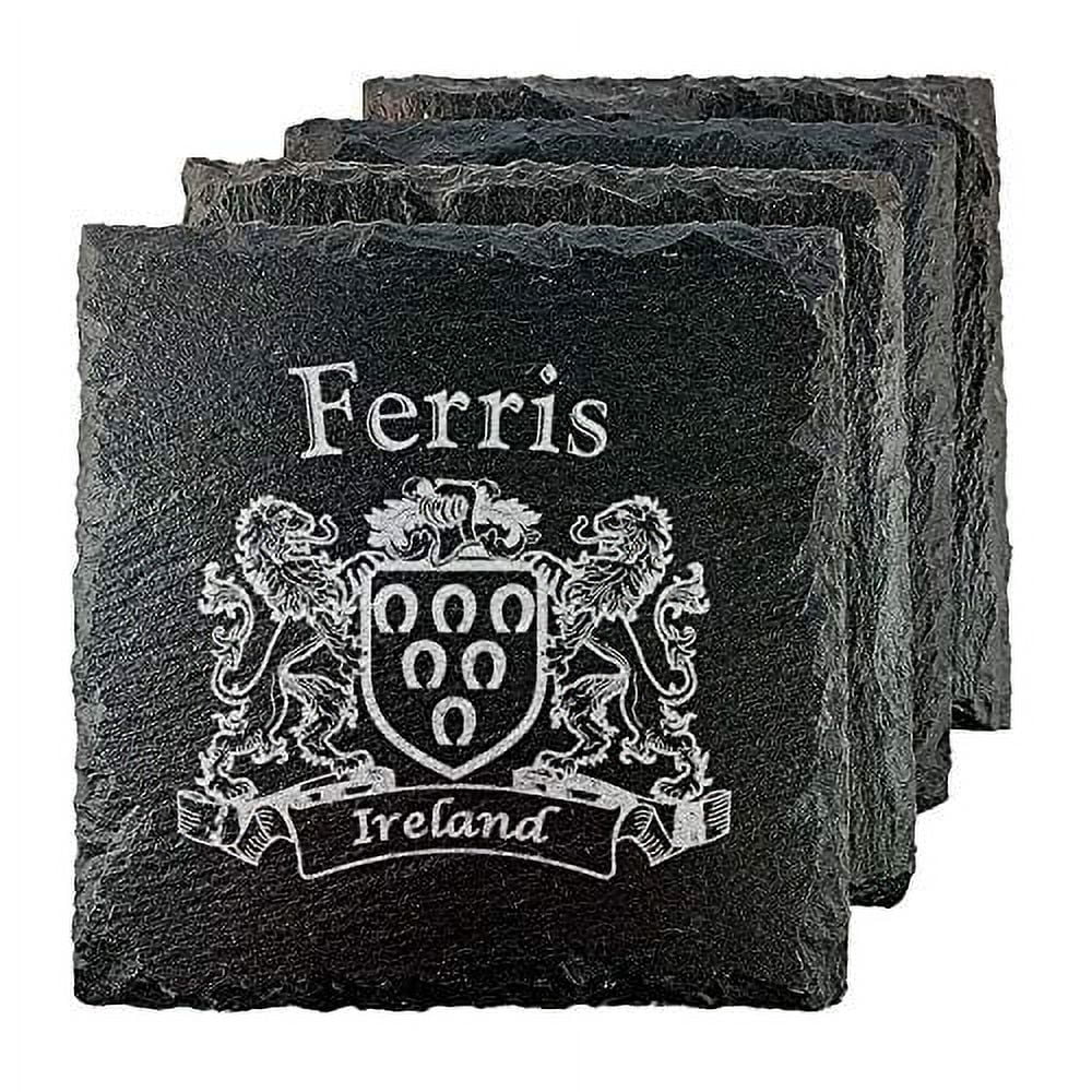 Ferris Irish Coat of Arms Slate Coasters - Set of 4 - Walmart.com