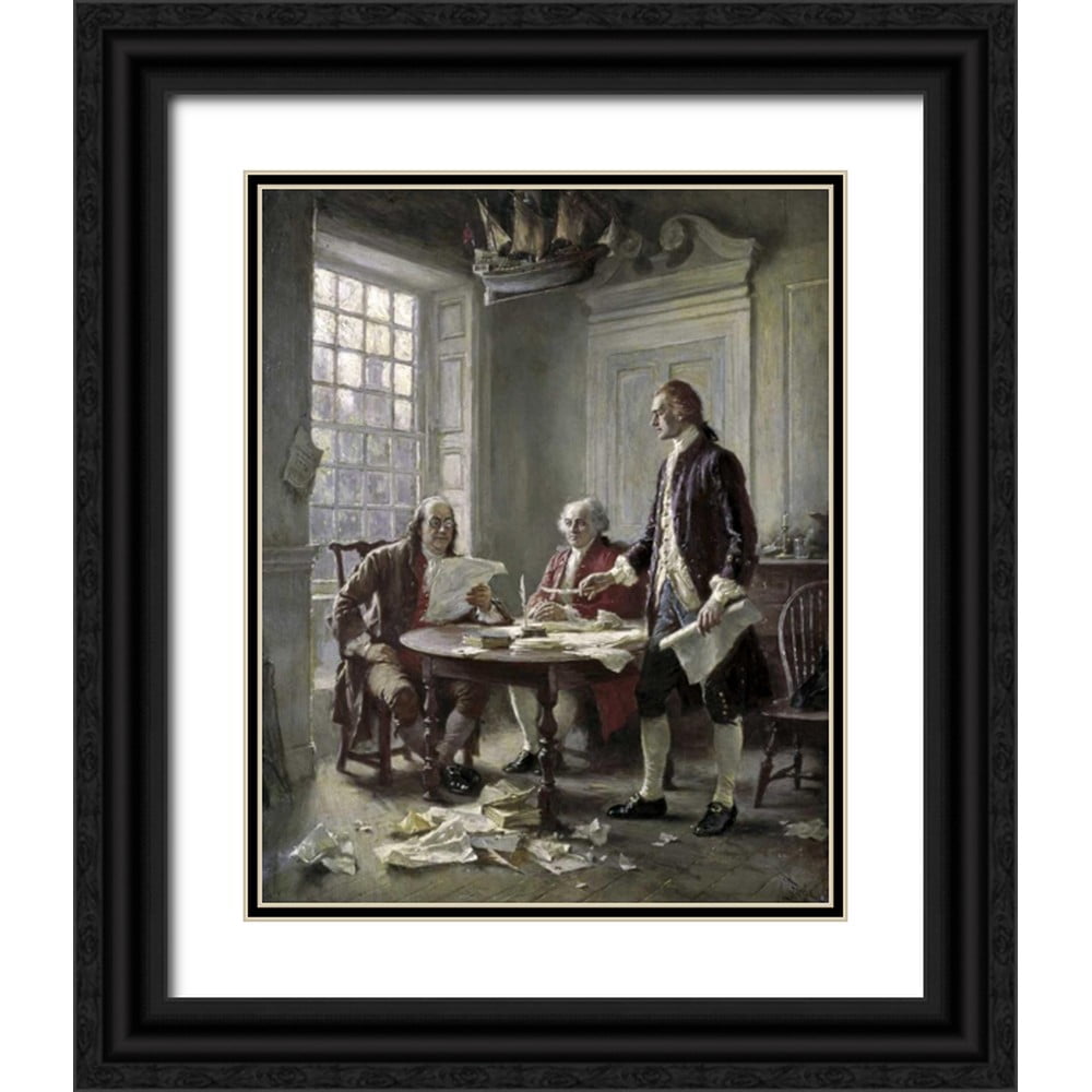Ferris, Jean Leon Gerome 20x24 Black Ornate Wood Framed with Double ...