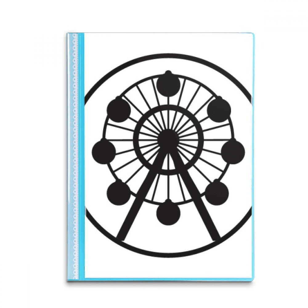 Ferris Wheel Amusement Park Black Outline Book Sheet Protectors ...
