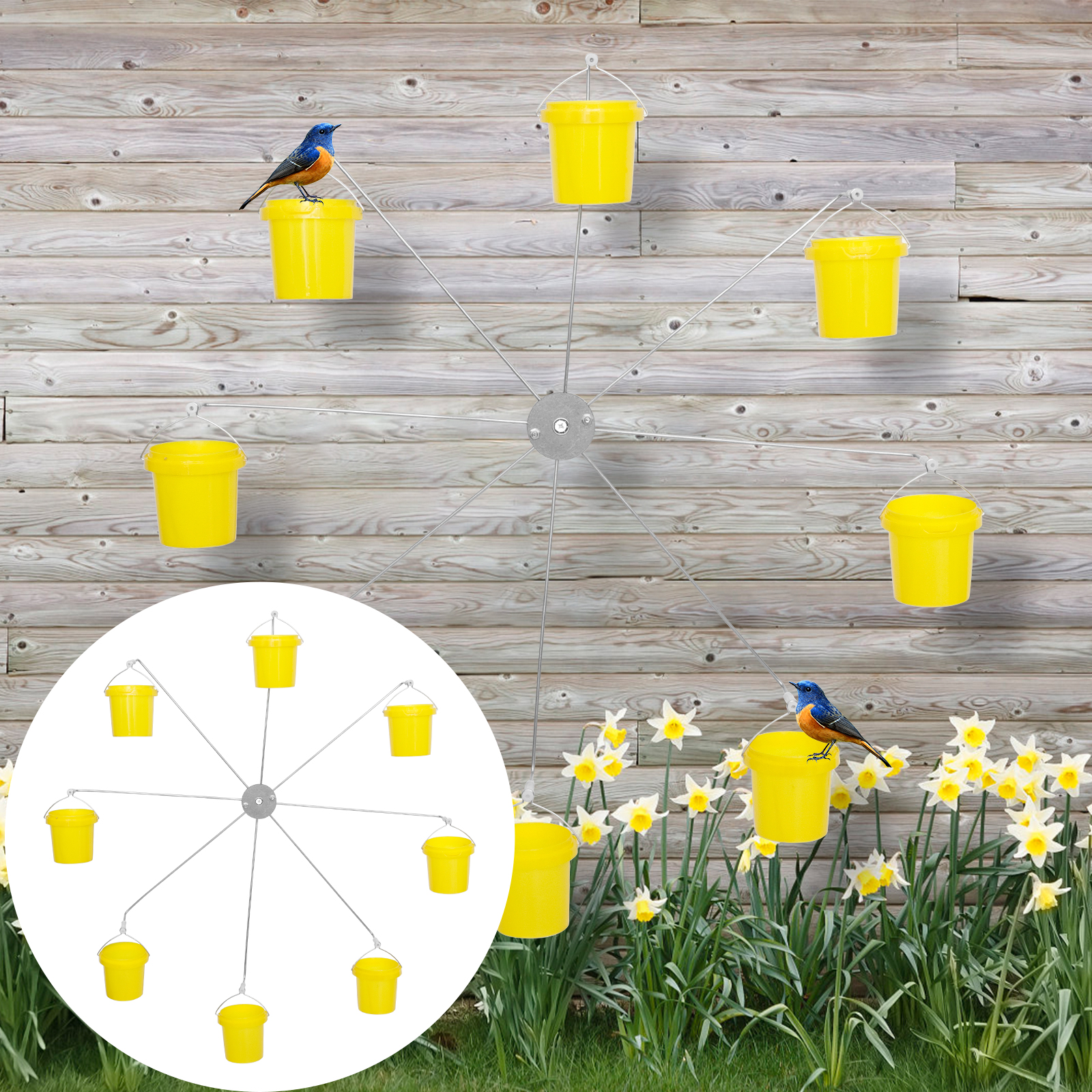 Ferris Wheel Bird Feeder Outdoor Hanging Hummingbird Feeders Ferris ...