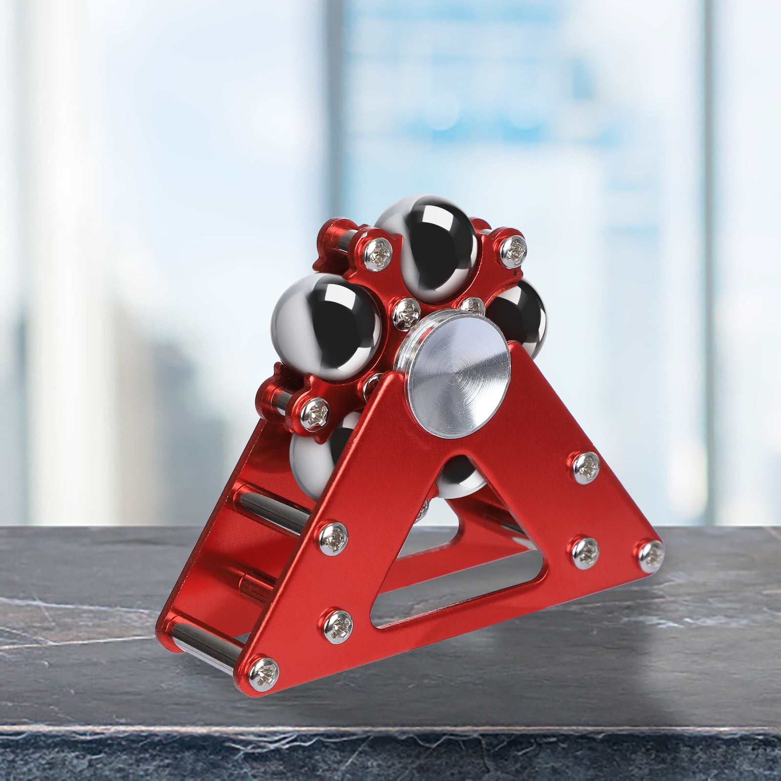 Ferris Wheel Fidget Spinner Kinetic Desk Toys Spin with Stand Metal ...