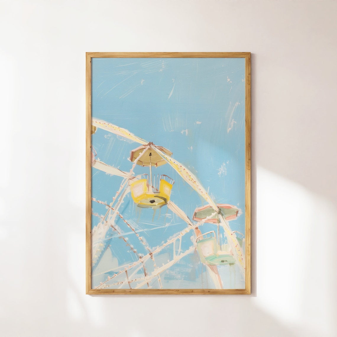 Ferris Wheel Print, Nursery Wall Art, Christian Wall Art, Pastel ...