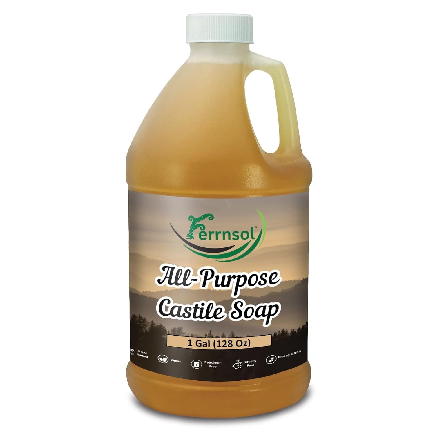 All Purpose Castile Soap Liquid (1 Gallon), Refill, Made with Coconut ...