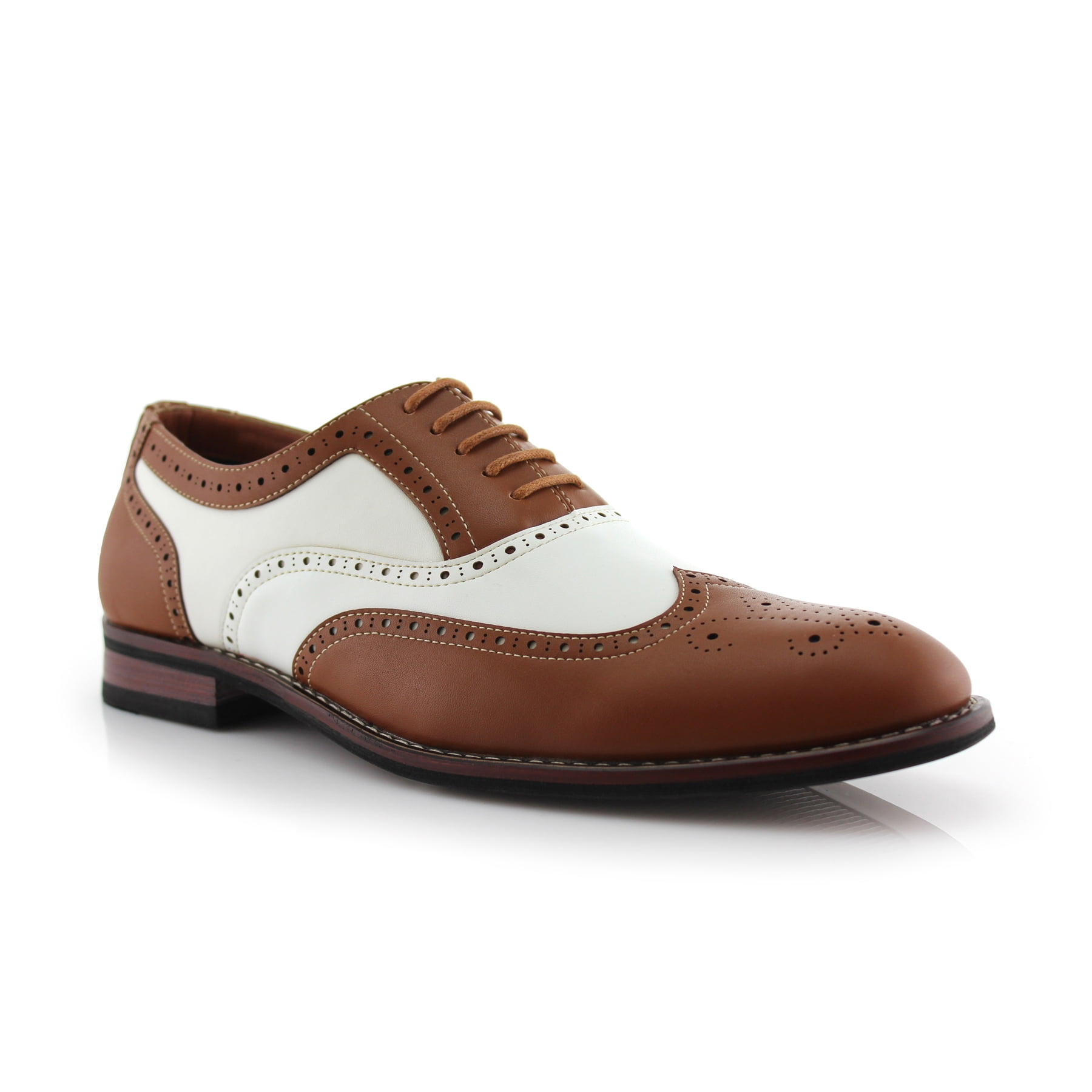 Ferro Aldo Arthur MFA139001D Mens Wingtip Oxford Spectator Dress Shoes ...