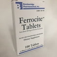 Ferrocite Iron Supplement Pills, Ferrous Fumerate Tablets, 100ct ...