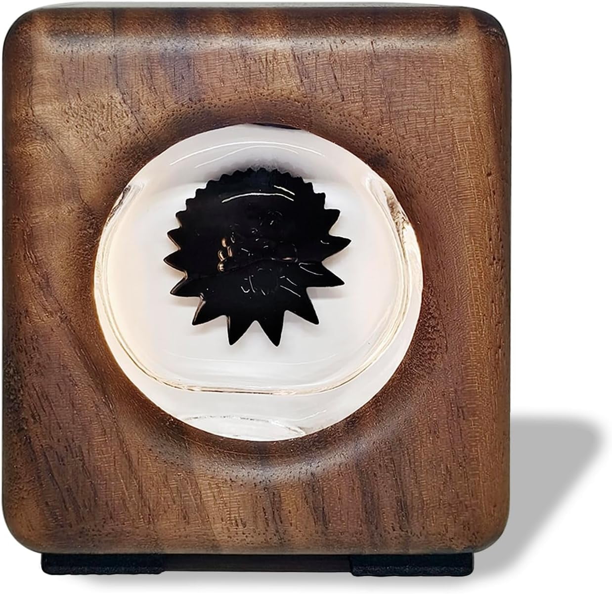 Ferrofluid Sound Visualizer – Handmade Natural Walnut Wood Audio-Reactive Display, Magnetic ...