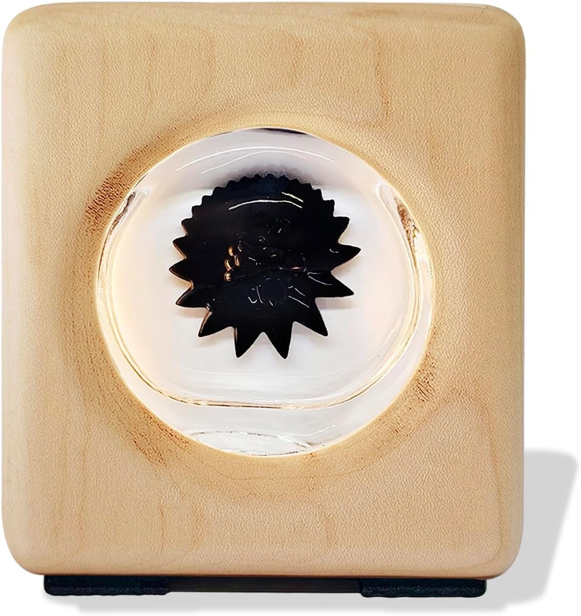 Ferrofluid Sound Visualizer – Handmade Natural Walnut Wood Magnetic Liquid Rhythm Lamp, USB ...