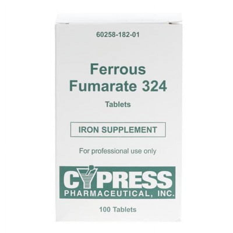 Ferrous Fumarate Iron Supplement Tablets OTC18201, 324mg Elemental Iron ...