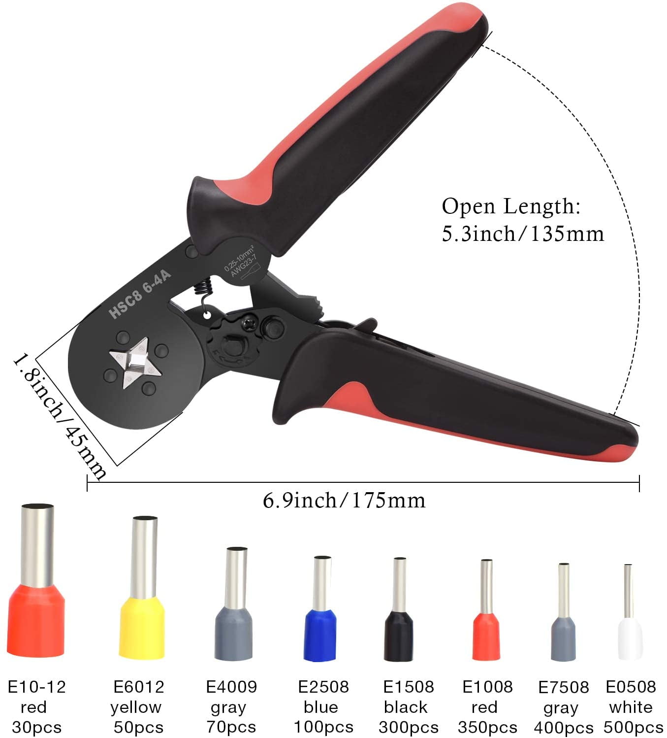 Ferrule Crimping Tools Wire Pliers - 1800 PCS Wire Ferrules with ...