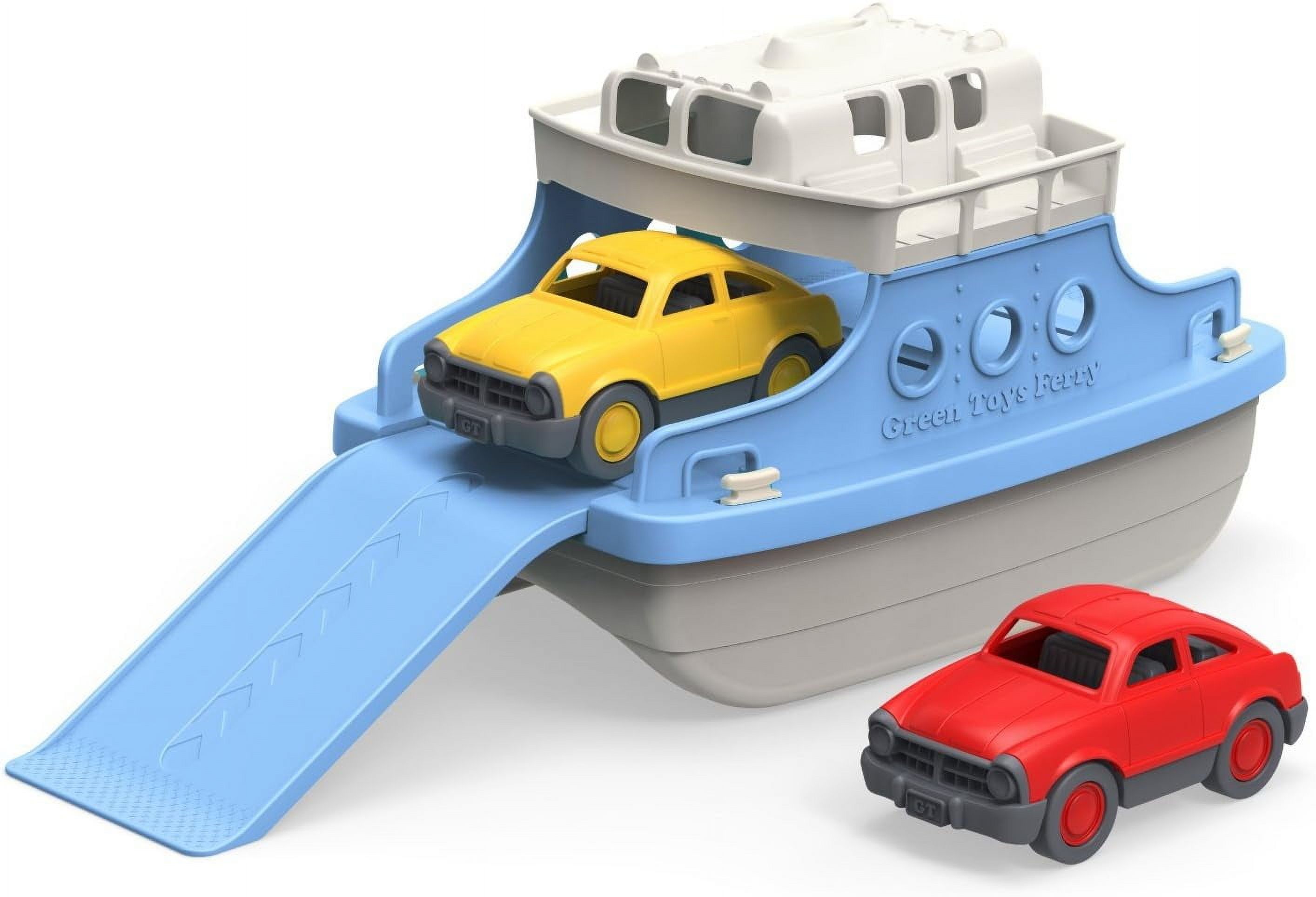 Ferry Boat with Mini Cars Bathtub Toy, Blue/White, Standard - Walmart.com