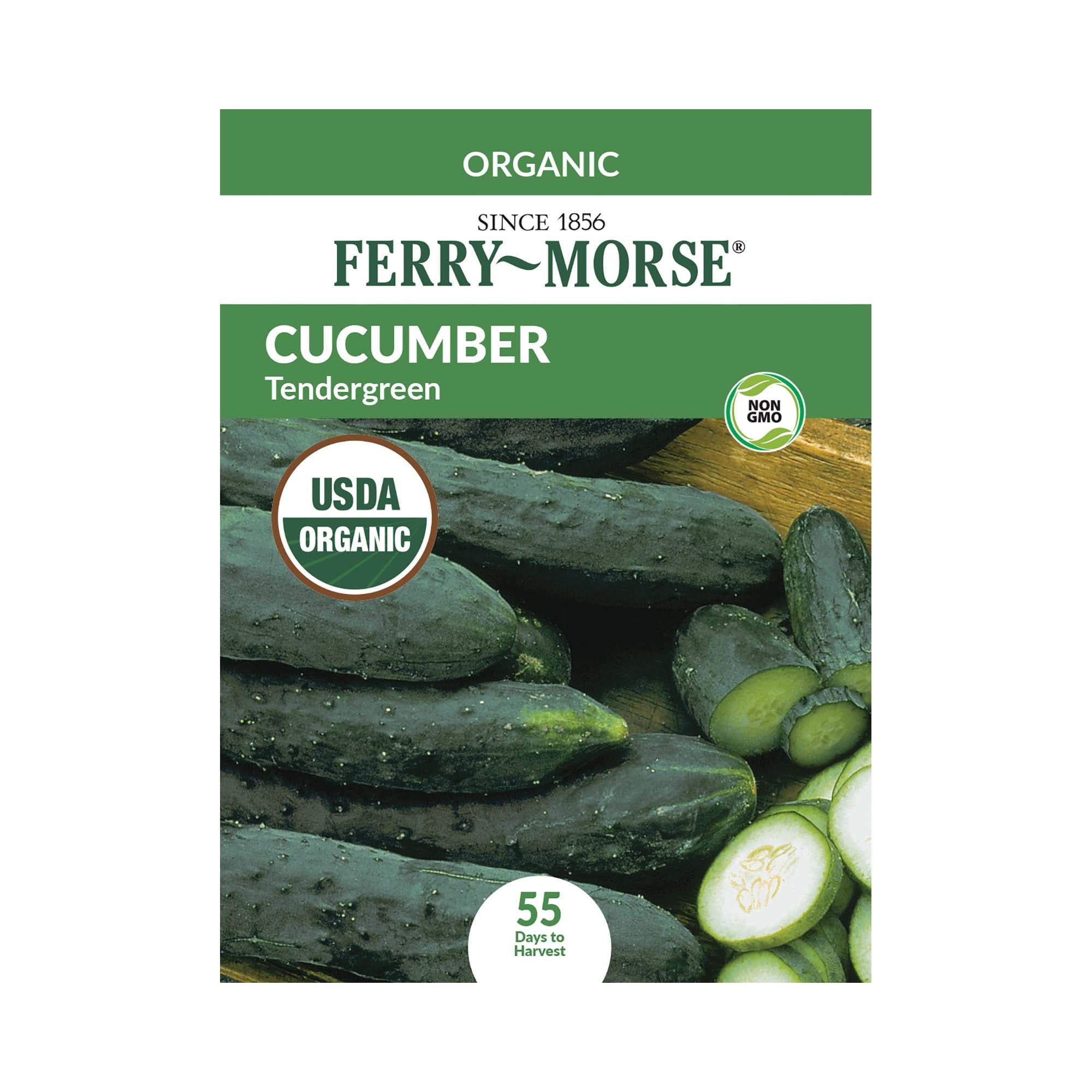 Ferry-Morse Organic 575MG Cucumber Tendergreen Annual Vegetable Seeds ...