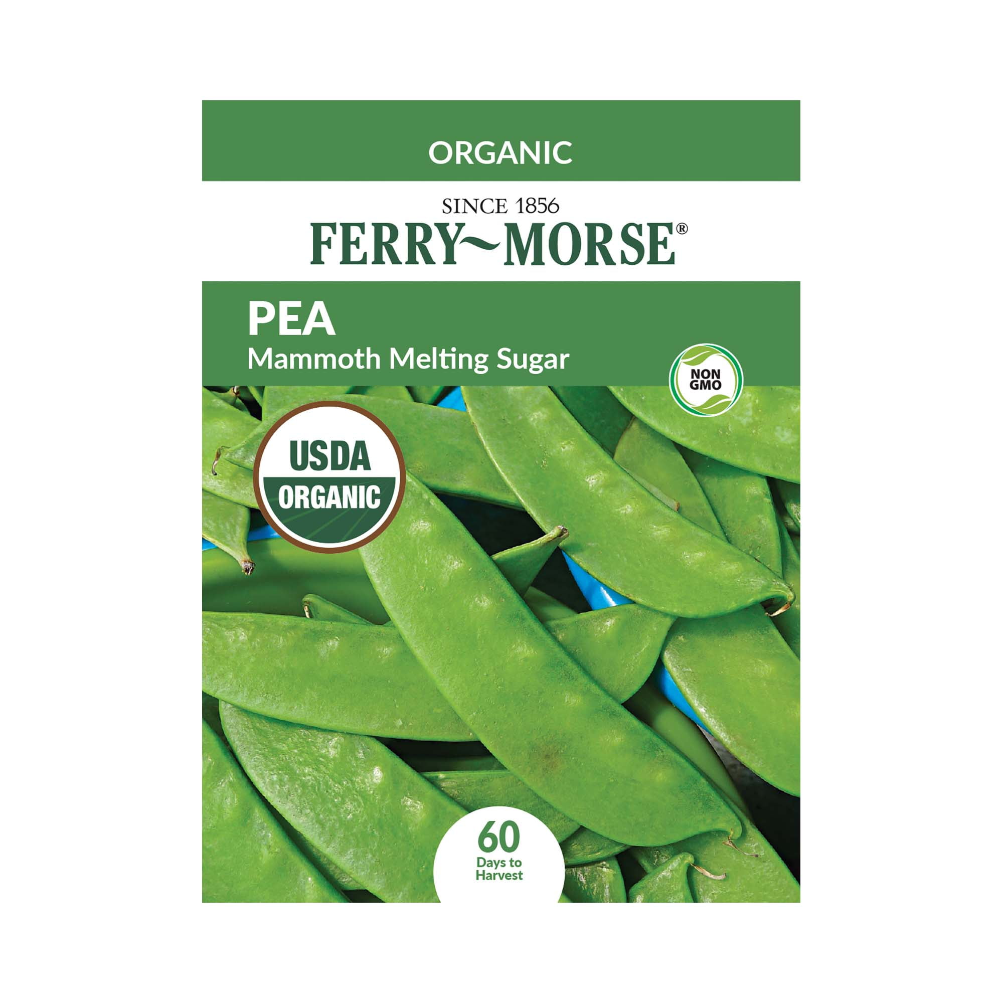 Ferry-Morse Organic 6.6G Pea Mammoth Melting Sugar Annual Vegetable ...