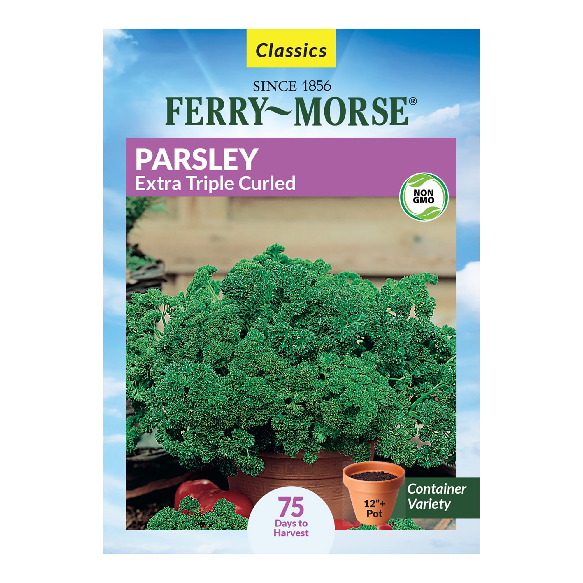 Ferry-Morse 920MG Parsley Extra Tripled Curled Annual Herb Seeds, Full ...