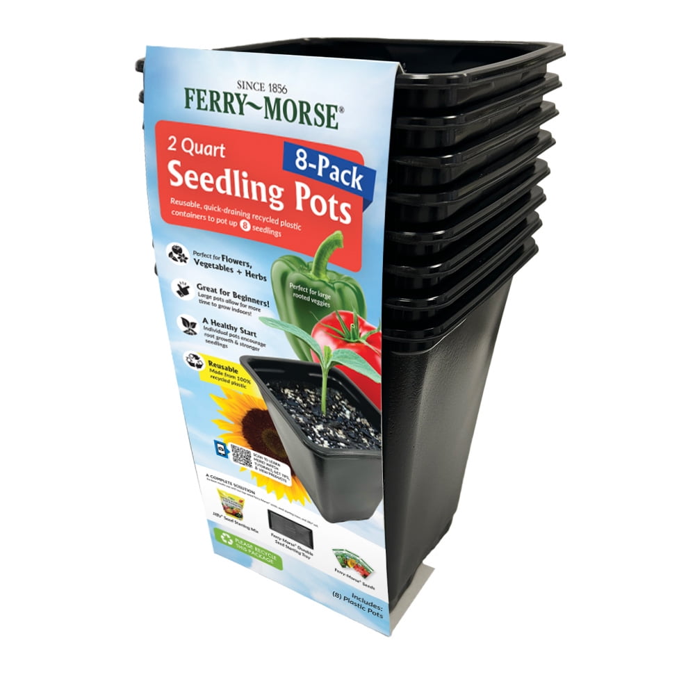 Ferry-Morse Plastic Seedling Pots, 2 Qt. (8 Count) - Walmart.com