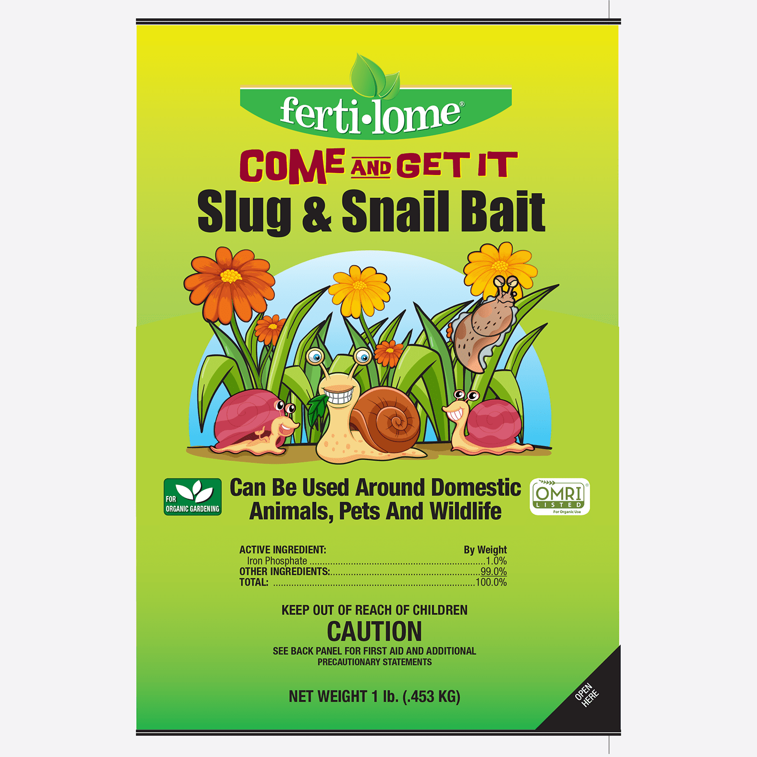 Ferti-lome Come and Get It Slug and Snail Bait - OMRI Listed - 3 lb Bag ...