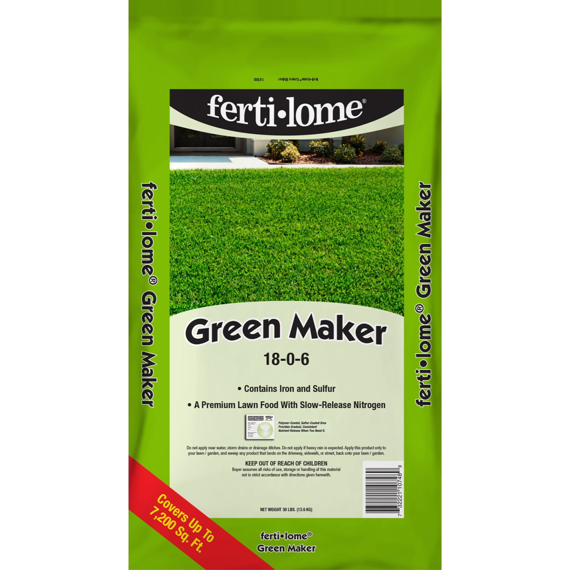 Ferti-lome Green Maker Lawn Food, Slow-Release Nitrogen Fertilizer with ...