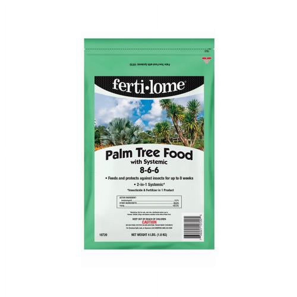 Ferti-lome Palm Tree Food with Systemic Insect Killer Granules 4 lb ...