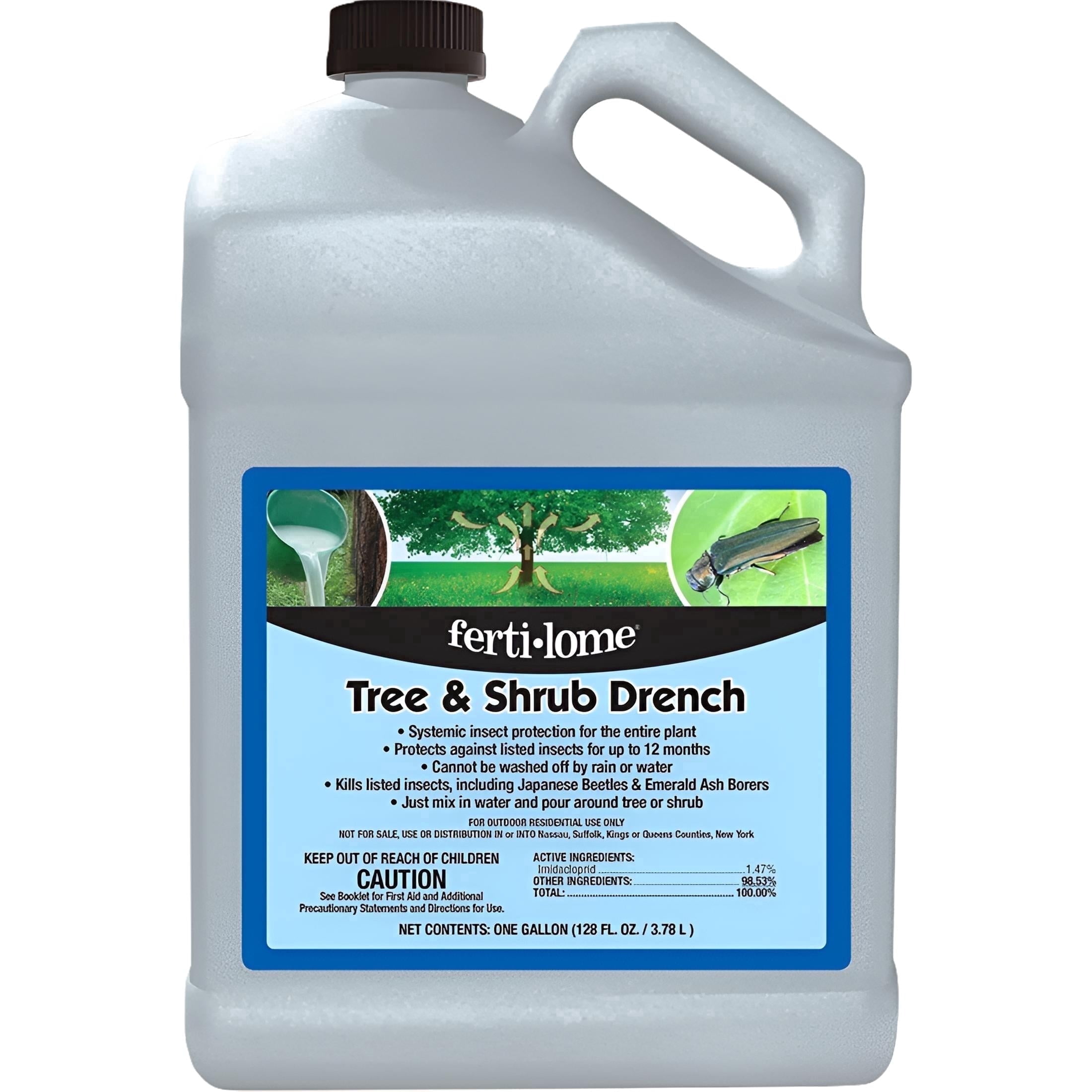 Ferti-Lome Tree & Shrub 1 Gal Drench Liquid - Systemic Insecticide for ...