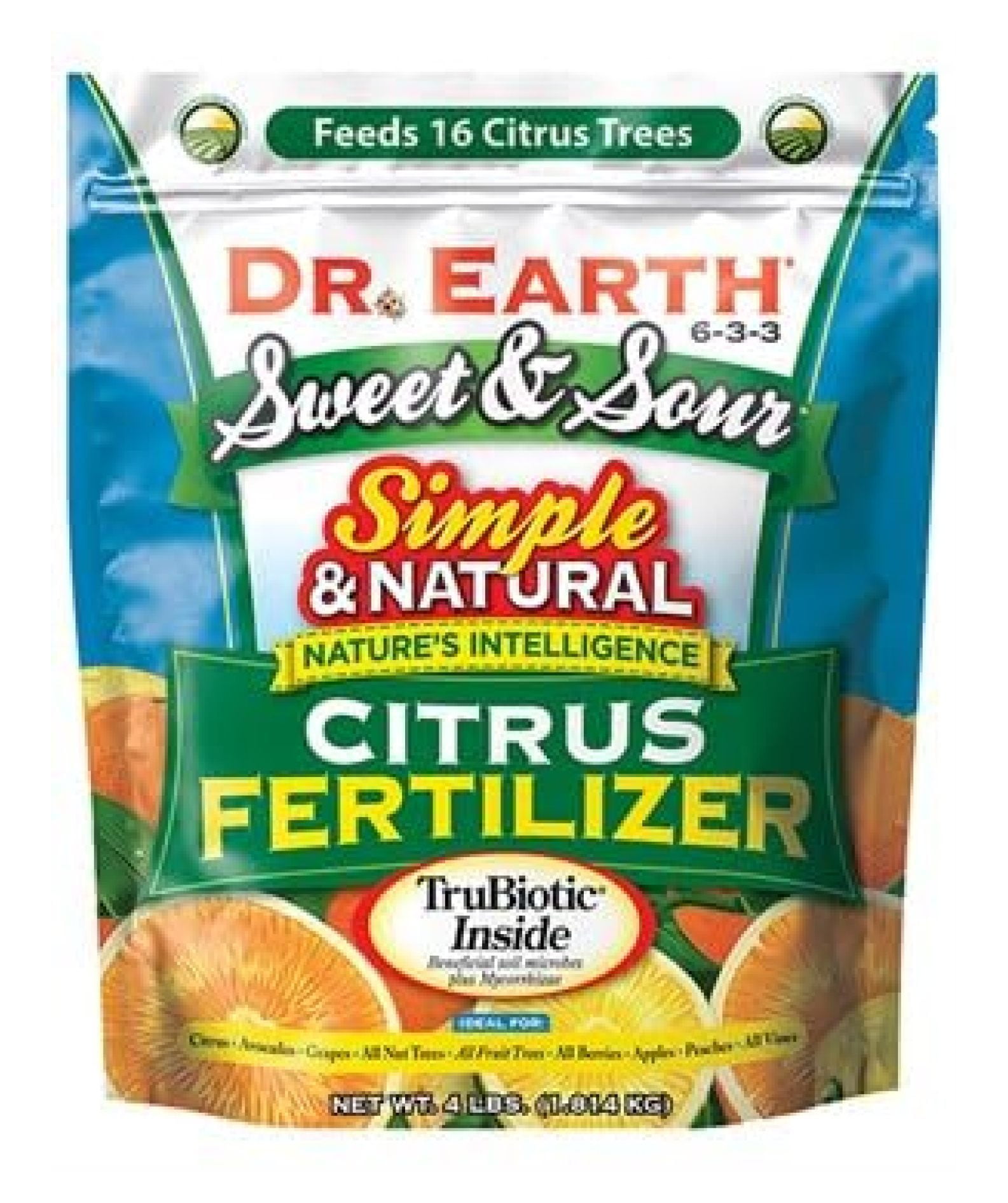 Fertilizer Dr. Earth Sweet & Sour Citrus Fertilizer - 4lb - Bag ...