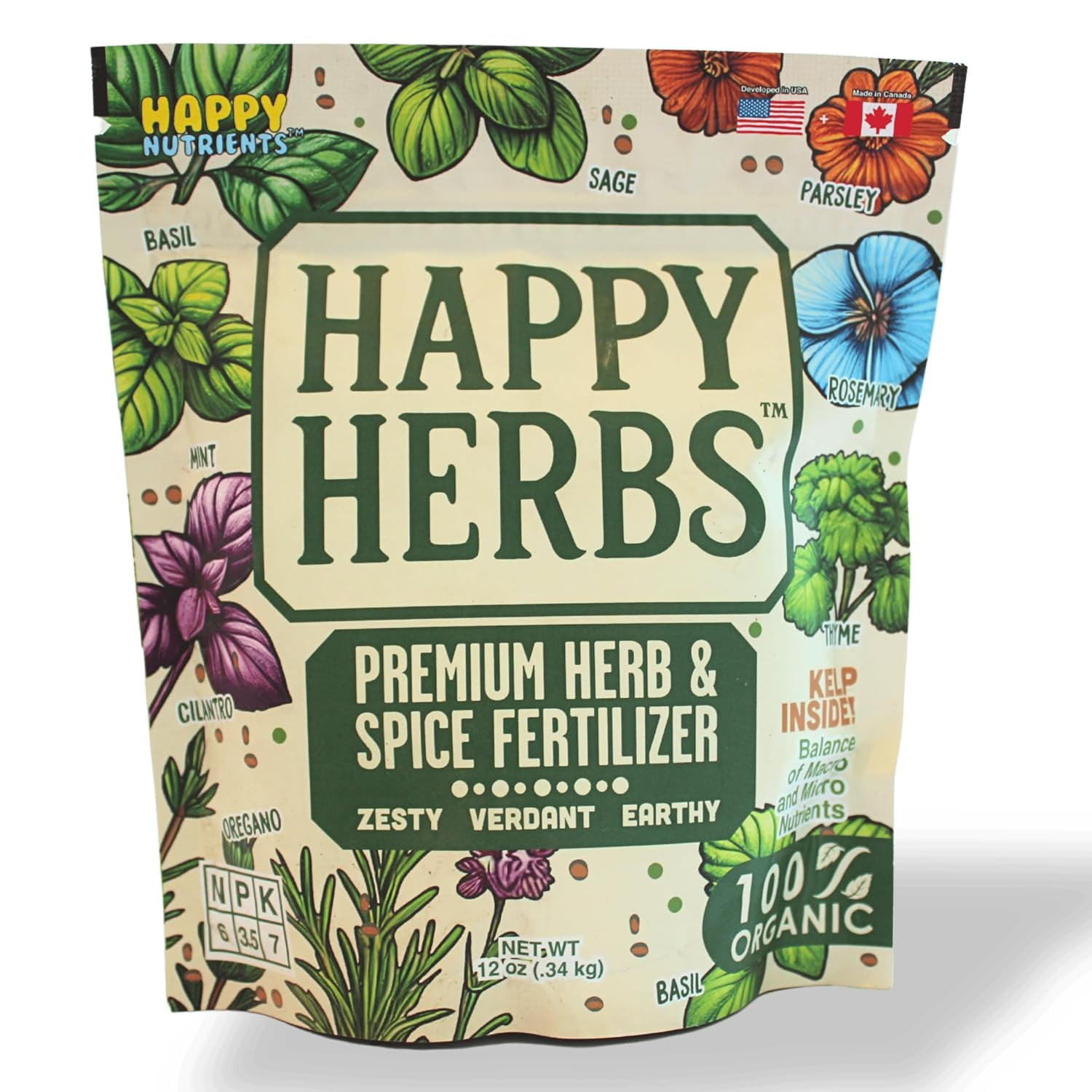 Fertilizer for Herbs Happy Herb Organic Fertilizer – Premium Plant Food ...