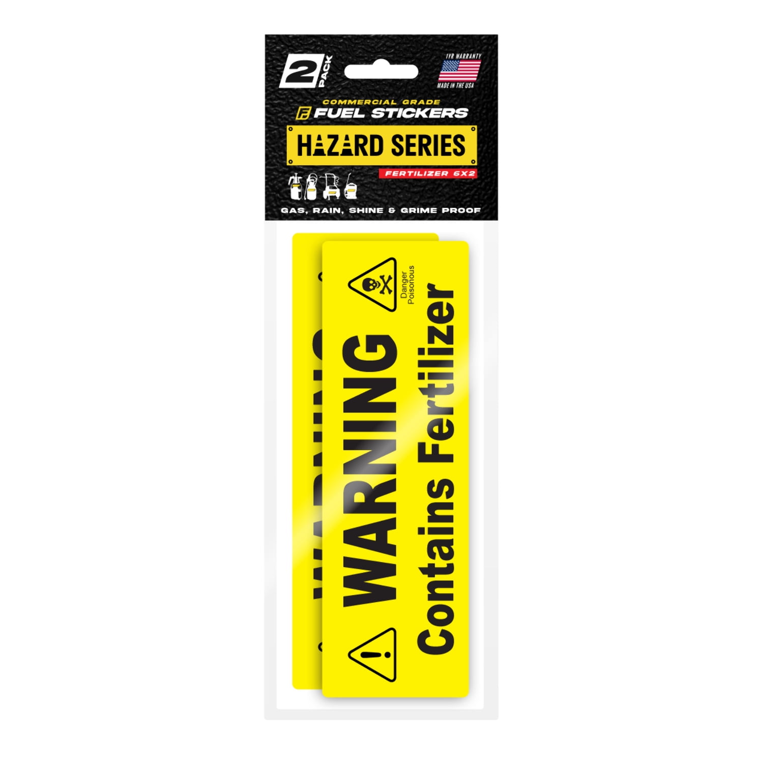 Fertilizer Sticker | Pump Sprayer Labels | 2x6 | 2 Pack - Walmart.com