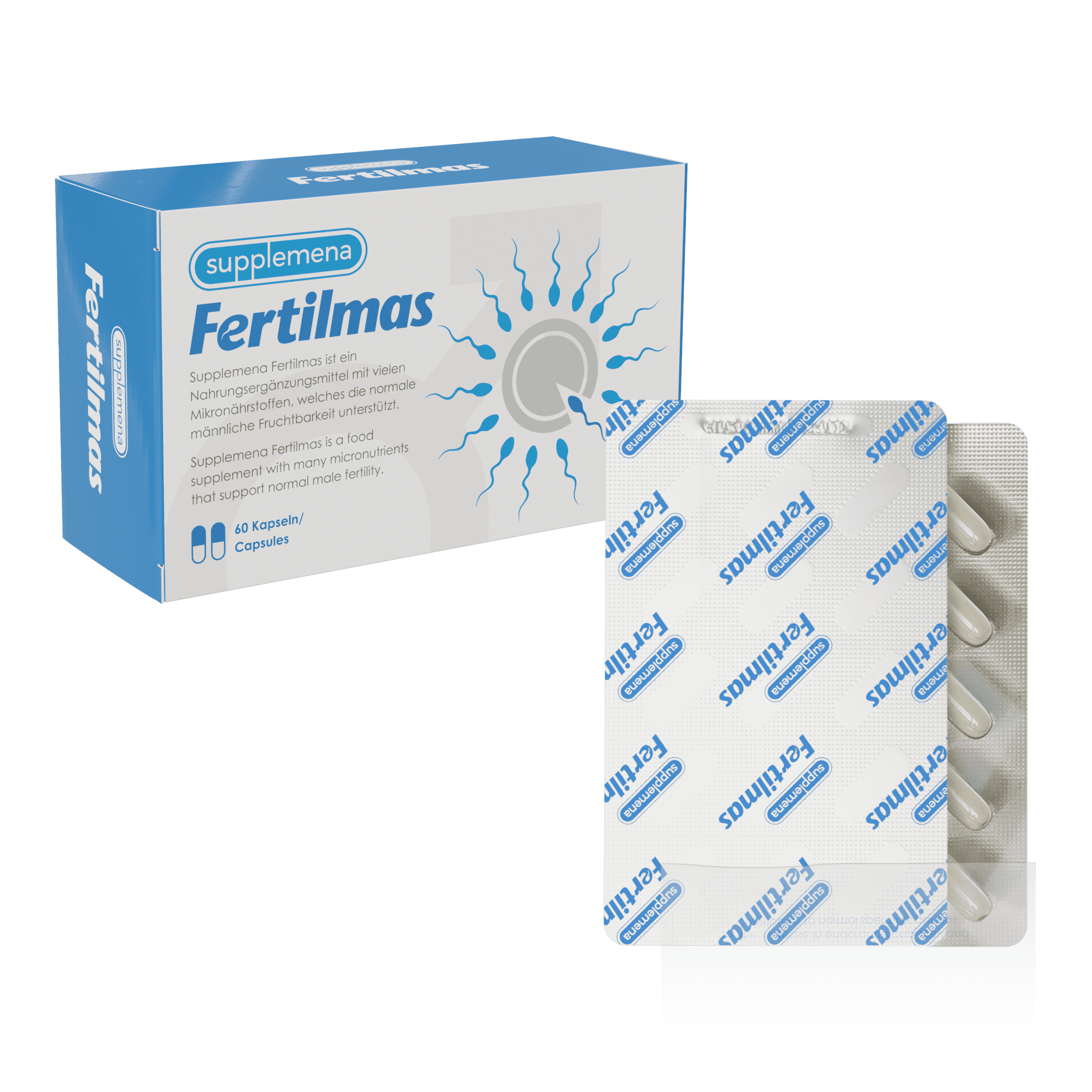 Supplemena® Fertilmas Men's Fertility Supplement (1 Month) - Aids Sperm ...